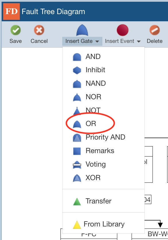 Creating an SAE Fault Tree Diagram